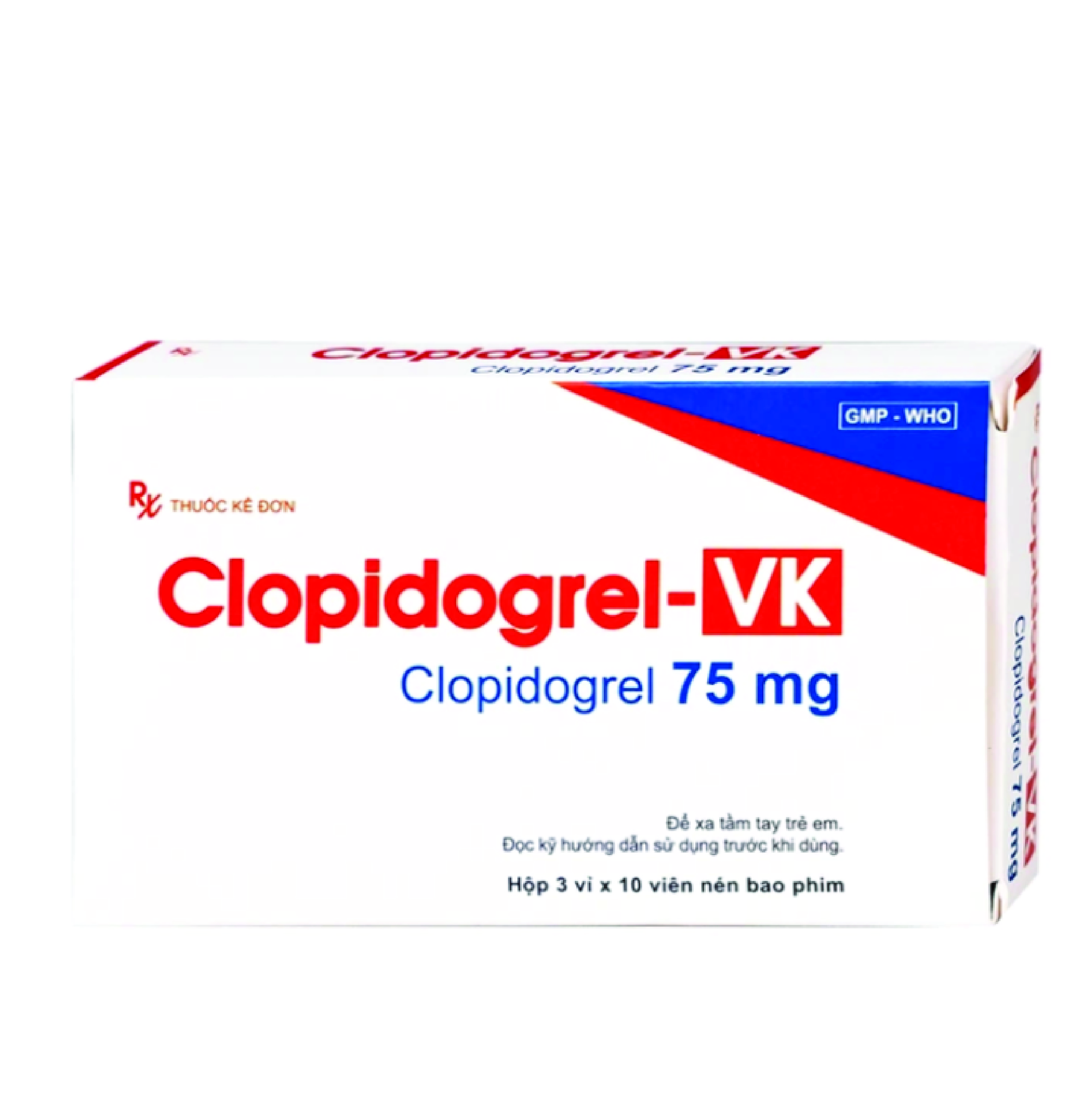 CLOPIDOGREL-VK 75MG AN THIÊN 3X10 – Eras Pharma